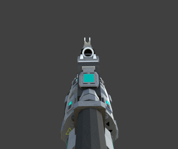 ArtStation - Sci-Fi Link Gun Low-poly 3D Model | Game Assets