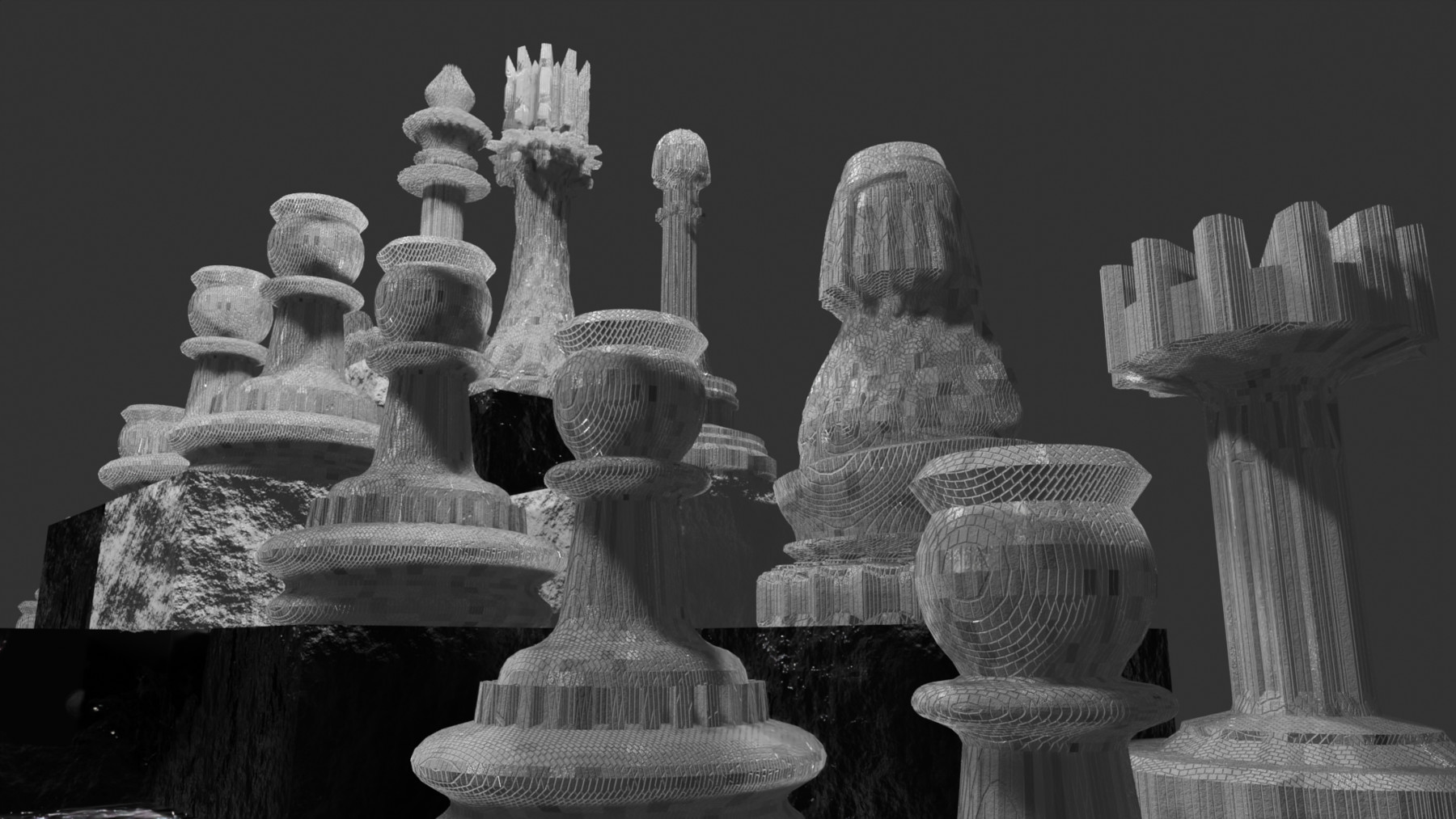 ArtStation - Abstract Chess Board and Pieces | Resources