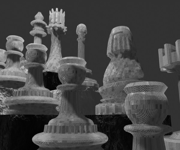 ArtStation - Abstract Chess Board and Pieces | Resources