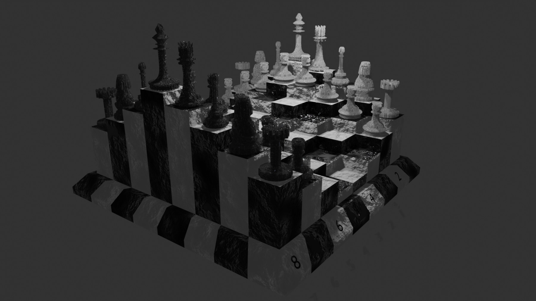 ArtStation - Abstract Chess Board and Pieces | Resources