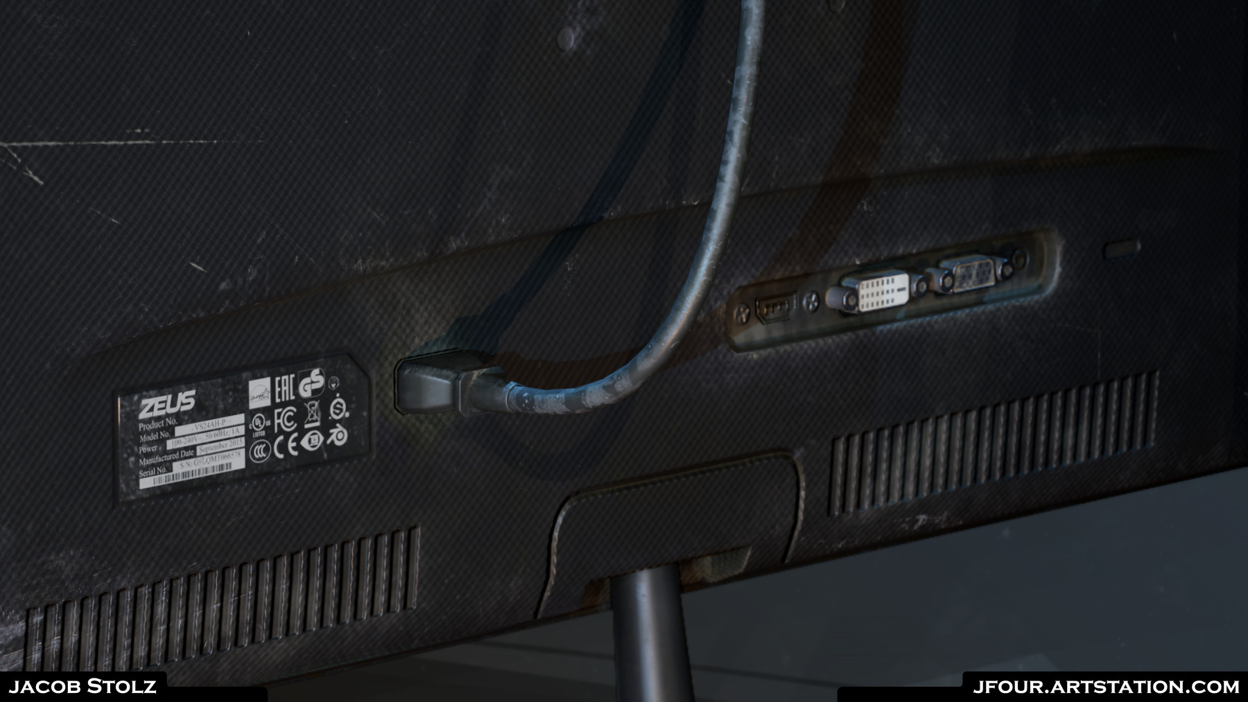 ArtStation - HD Monitor Free Prop + Project Files | Game Assets