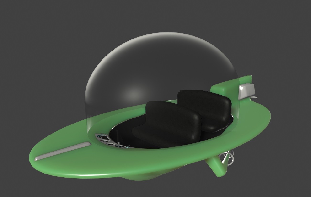 ArtStation - Jetsons Cartoon Jet Flying Car | Resources