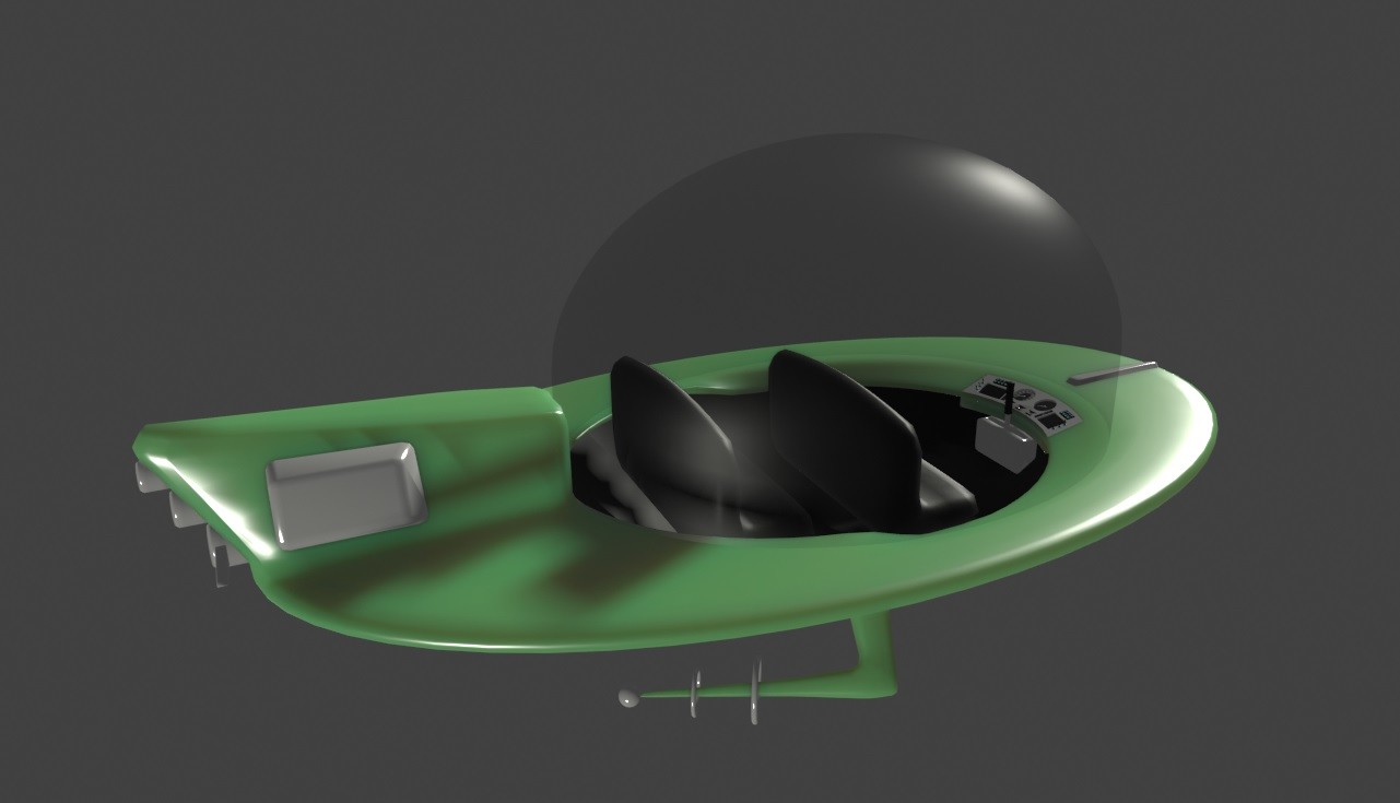 ArtStation - Jetsons Cartoon Jet Flying Car | Resources