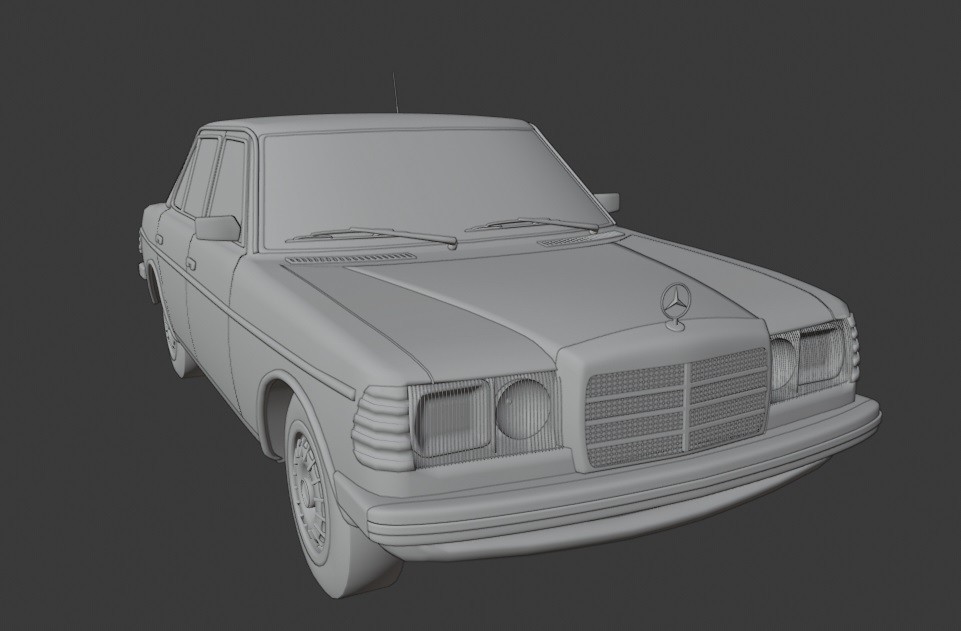 ArtStation - Mercedes Benz W123 Car | Resources