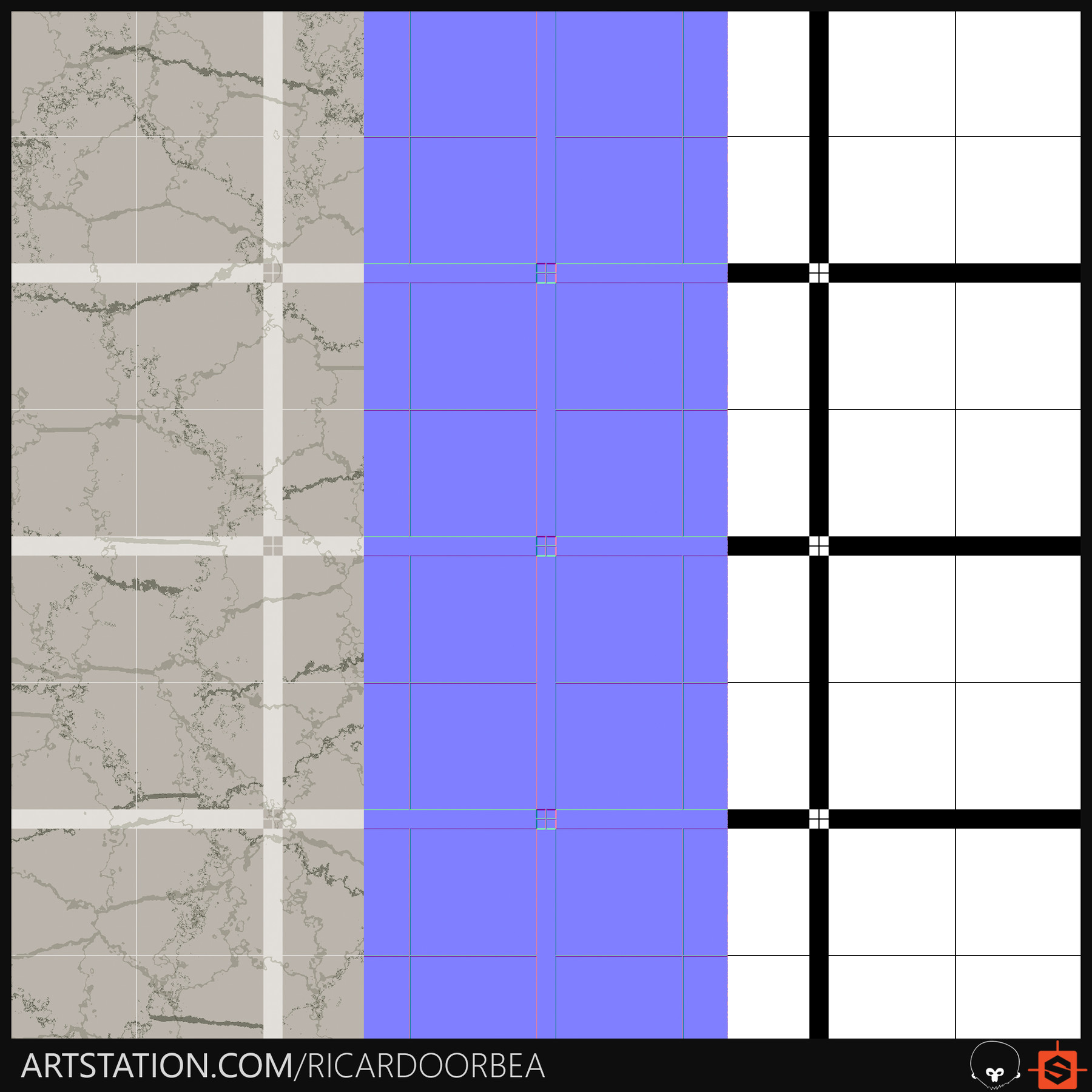 ArtStation - Marble Floor - Substance Designer | Game Assets