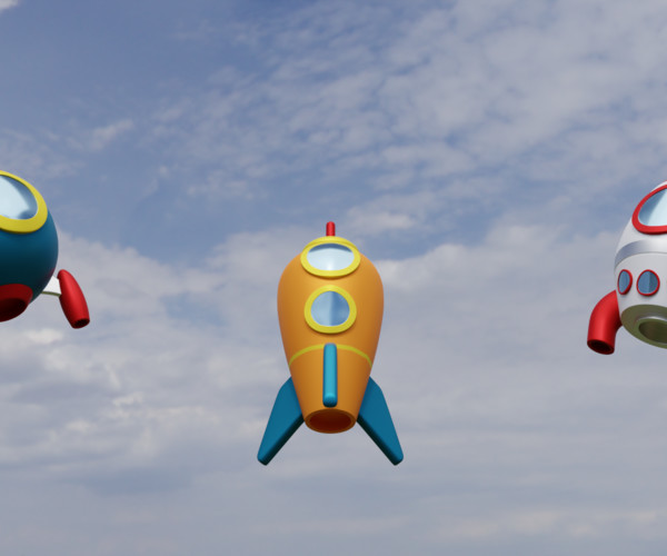 ArtStation - Spaceship Cartoon | Game Assets