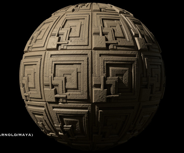 ArtStation - Replicant tile - Blade Runner / Ennis House / Frank Lloyd ...