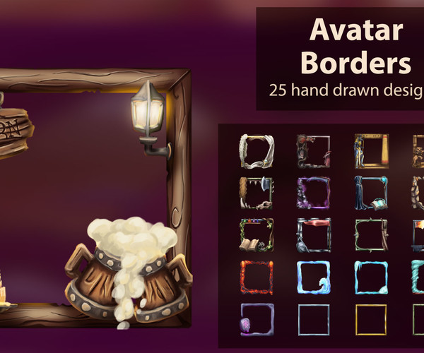 ArtStation - Stylized Avatar Borders | Game Assets