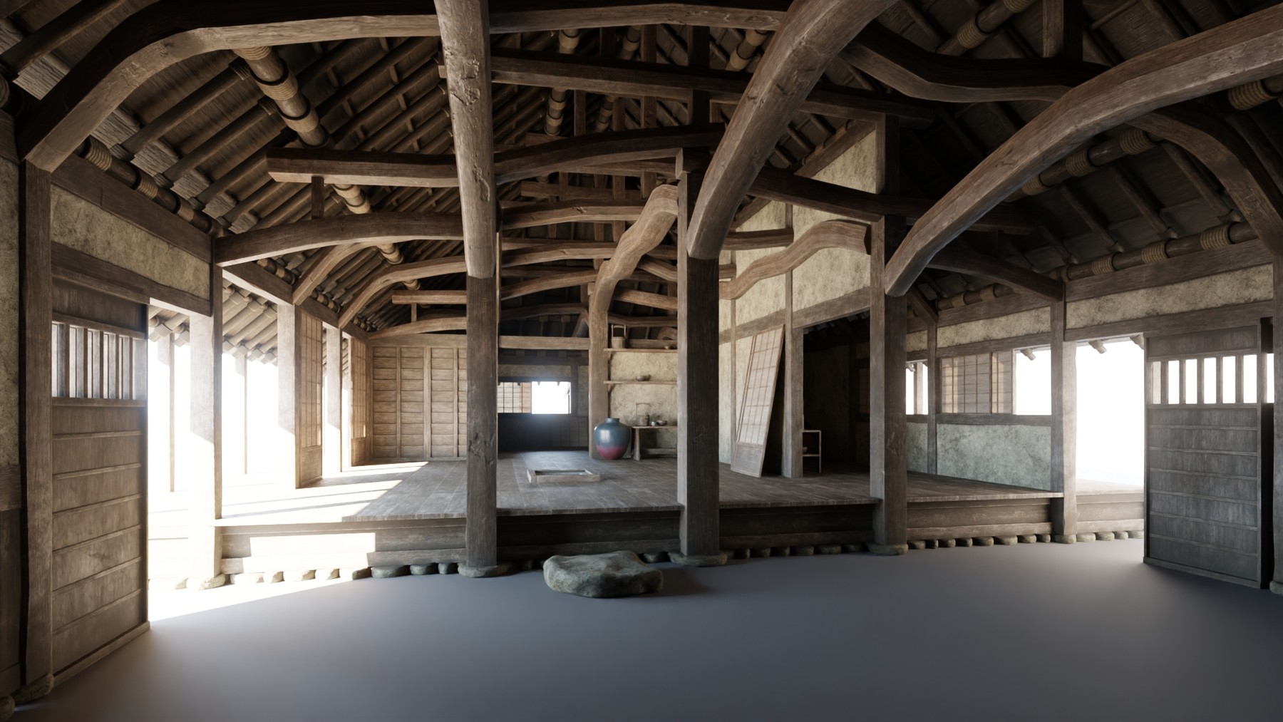 ArtStation - Japanese Modular Folk Houses | Game Assets