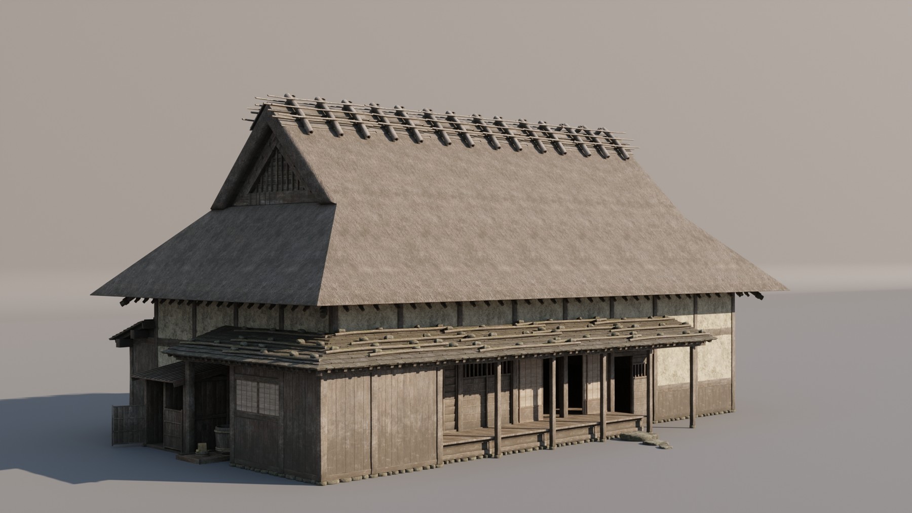 ArtStation - Japanese Modular Folk Houses | Game Assets