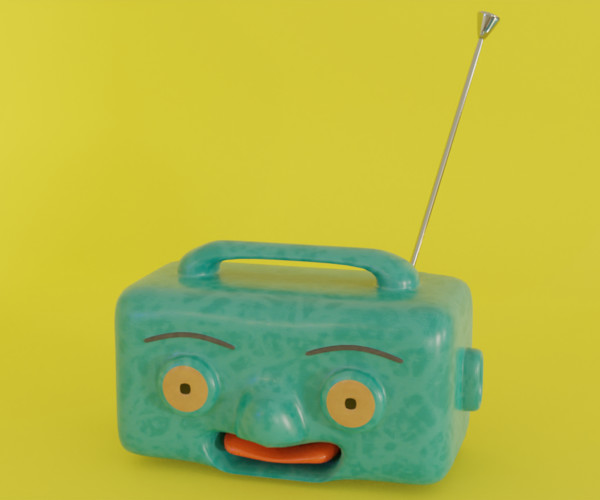 ArtStation - 3D toy radio in Blender and other formats | Resources