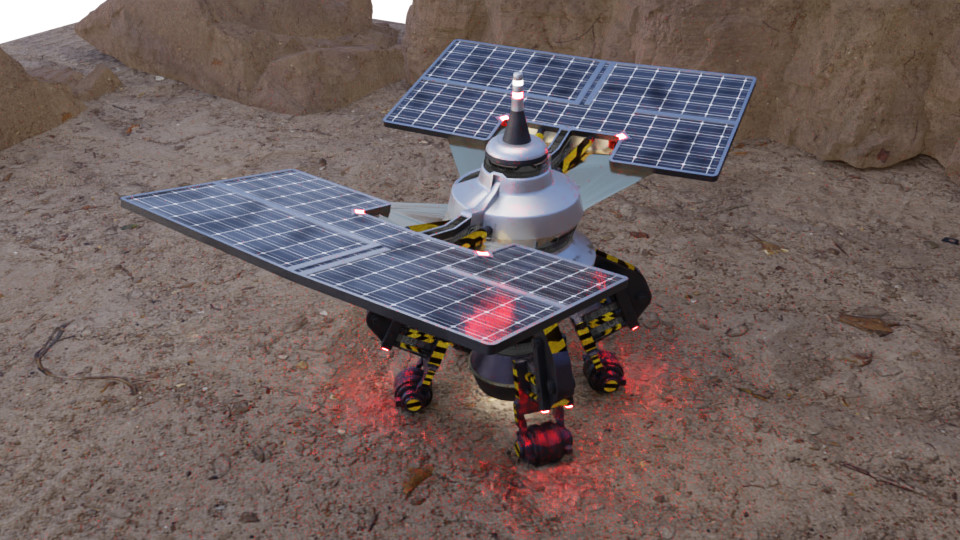 ArtStation - Satellite rover concept design | Game Assets