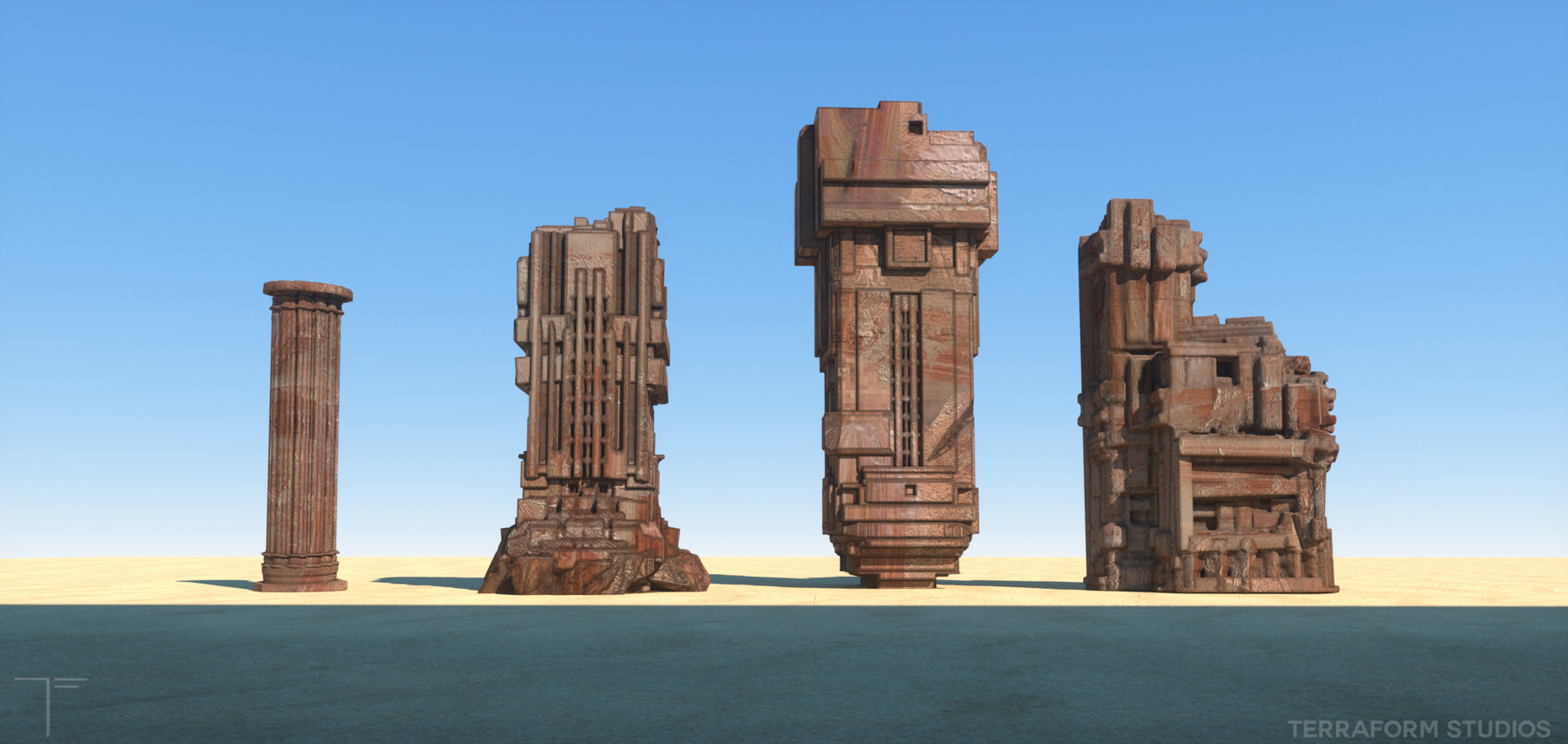 ArtStation - Ruins Kitbash | Game Assets