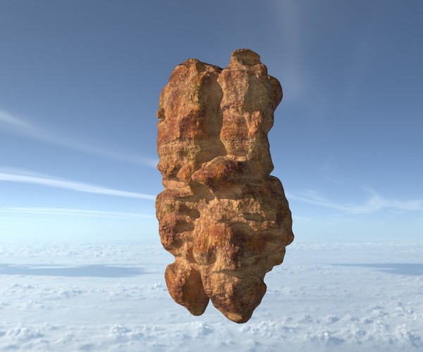 ArtStation - Low poly Floating Desert Rock Pack 200827 | Game Assets