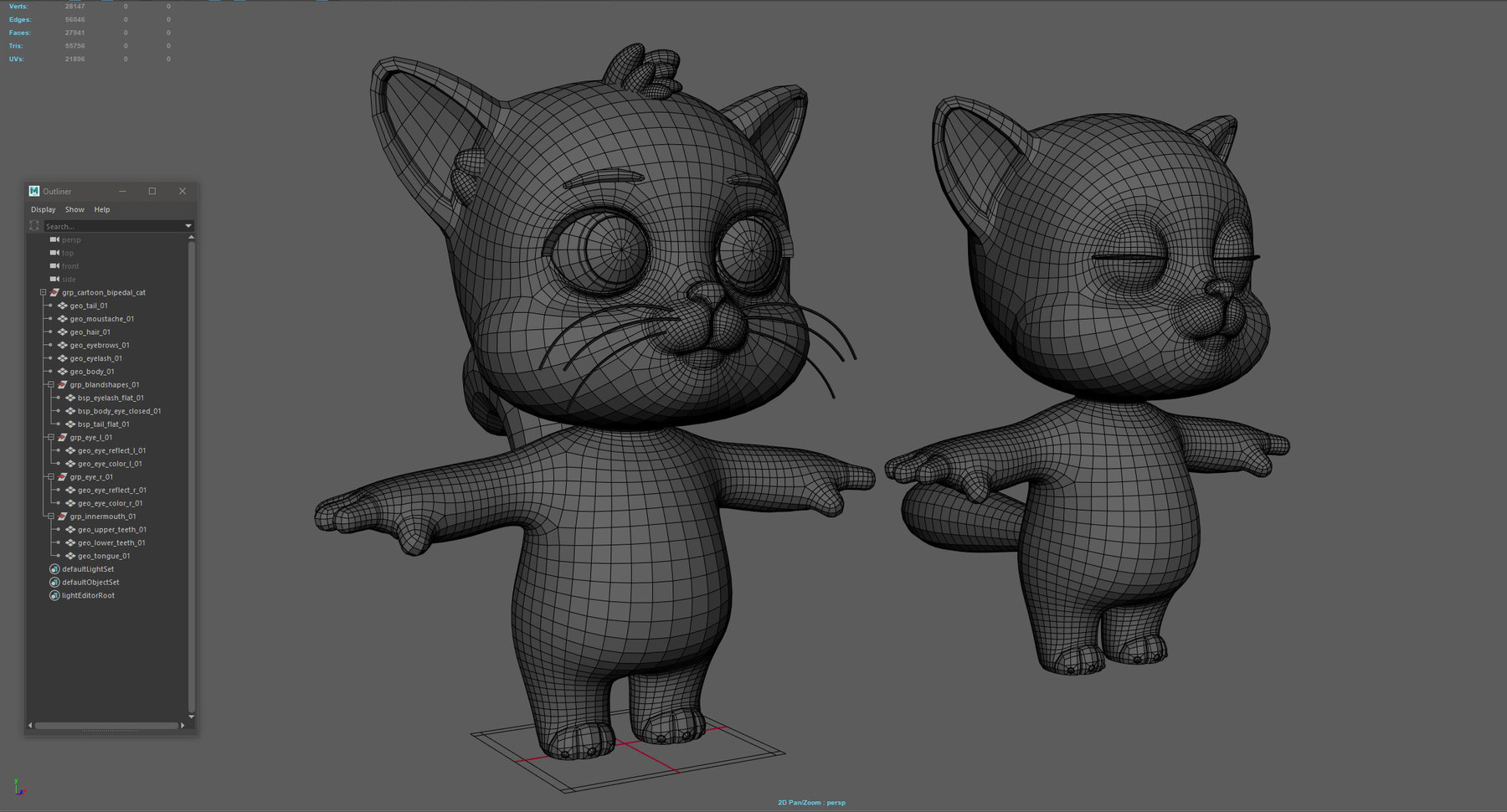 ArtStation - Cartoon Biped Cat | Resources