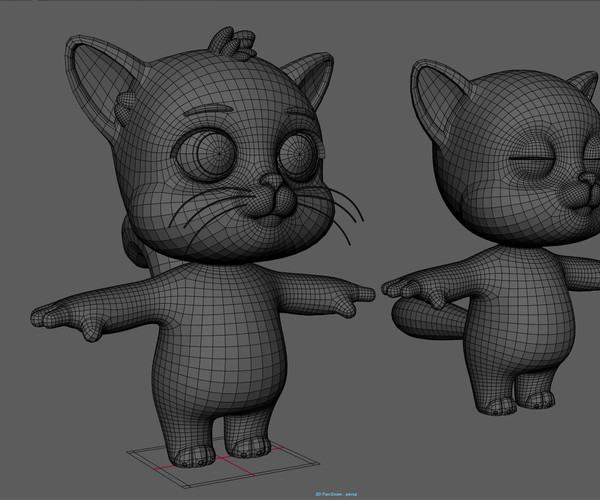 ArtStation - Cartoon Biped Cat | Resources