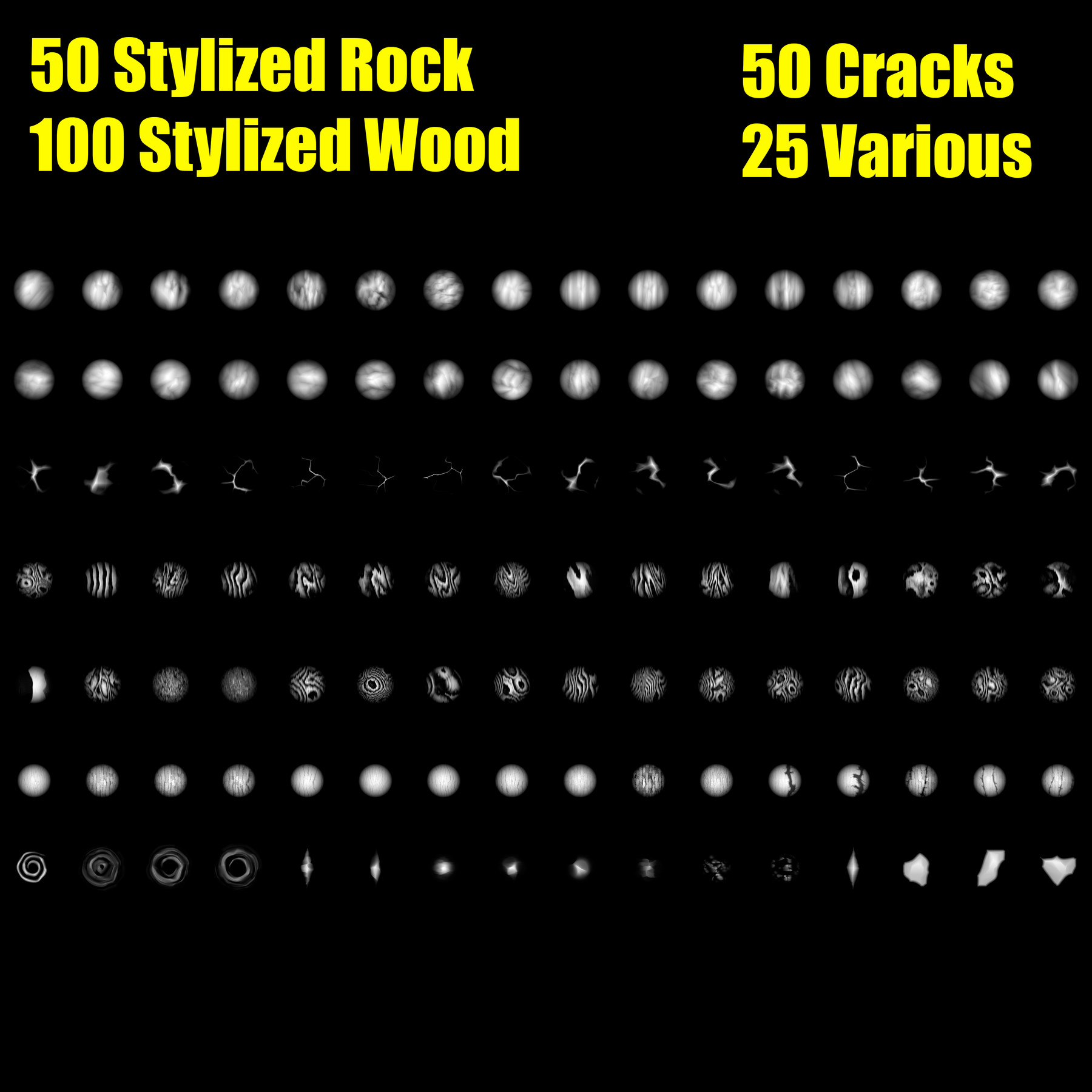 ArtStation - Stylized Alphas Vol.1 | Brushes