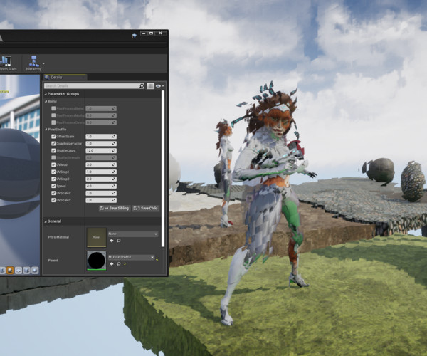 ArtStation - Pixel Shuffle Shader - For Unreal Engine 4 | Game Assets