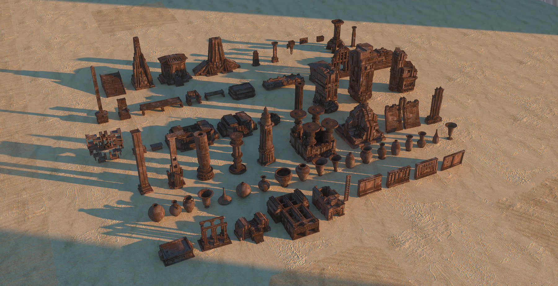 ArtStation - Ruins Kitbash & Medium Tutorial [Bundle] | Resources