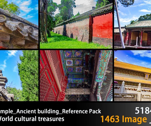 ArtStation - China Temple_Ancient building_Reference Pack | Resources