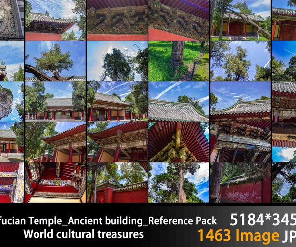 ArtStation - China Temple_Ancient building_Reference Pack | Resources