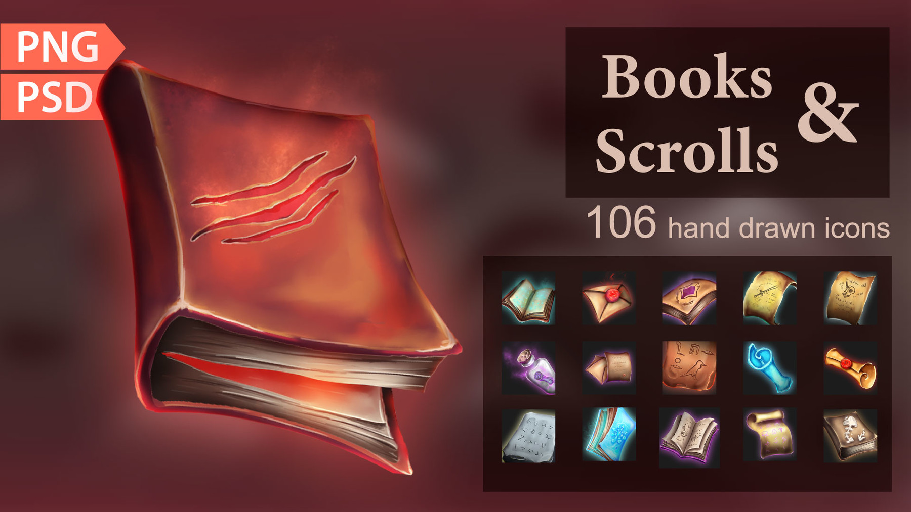 ArtStation - Books & Scrolls | Game Assets