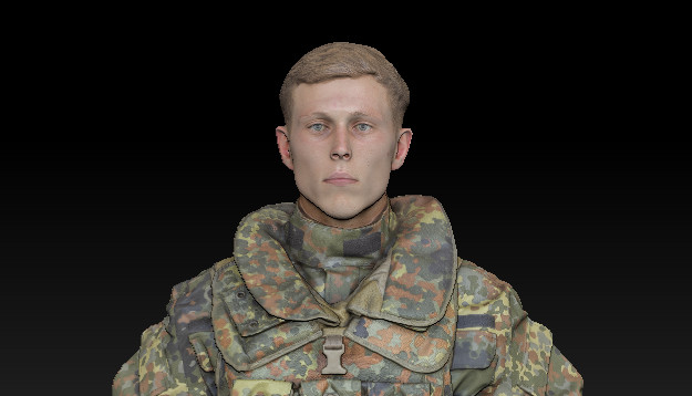 ArtStation - Animated young soldier in Bundeswehr military uniform 205 ...