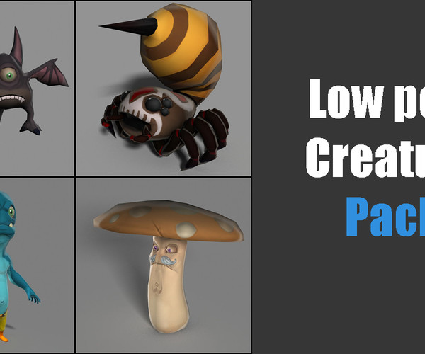ArtStation - Low Poly Creature Pack | Game Assets