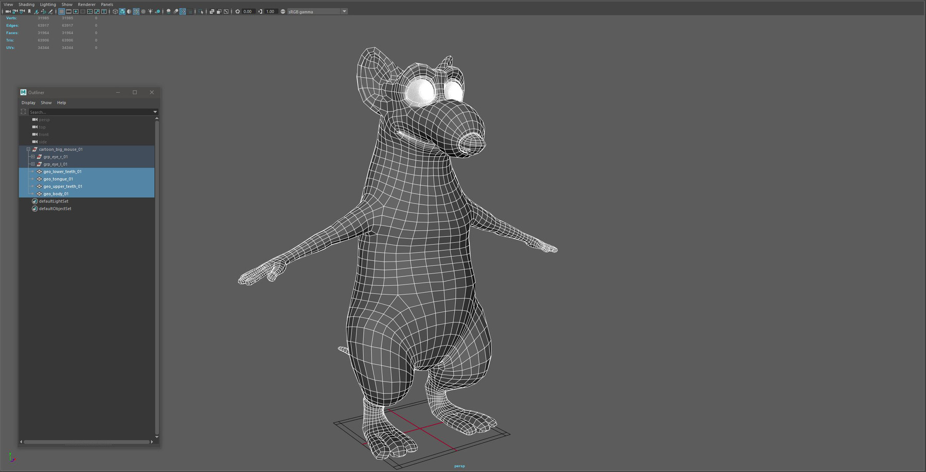 ArtStation - Cartoon Big Mouse | Resources