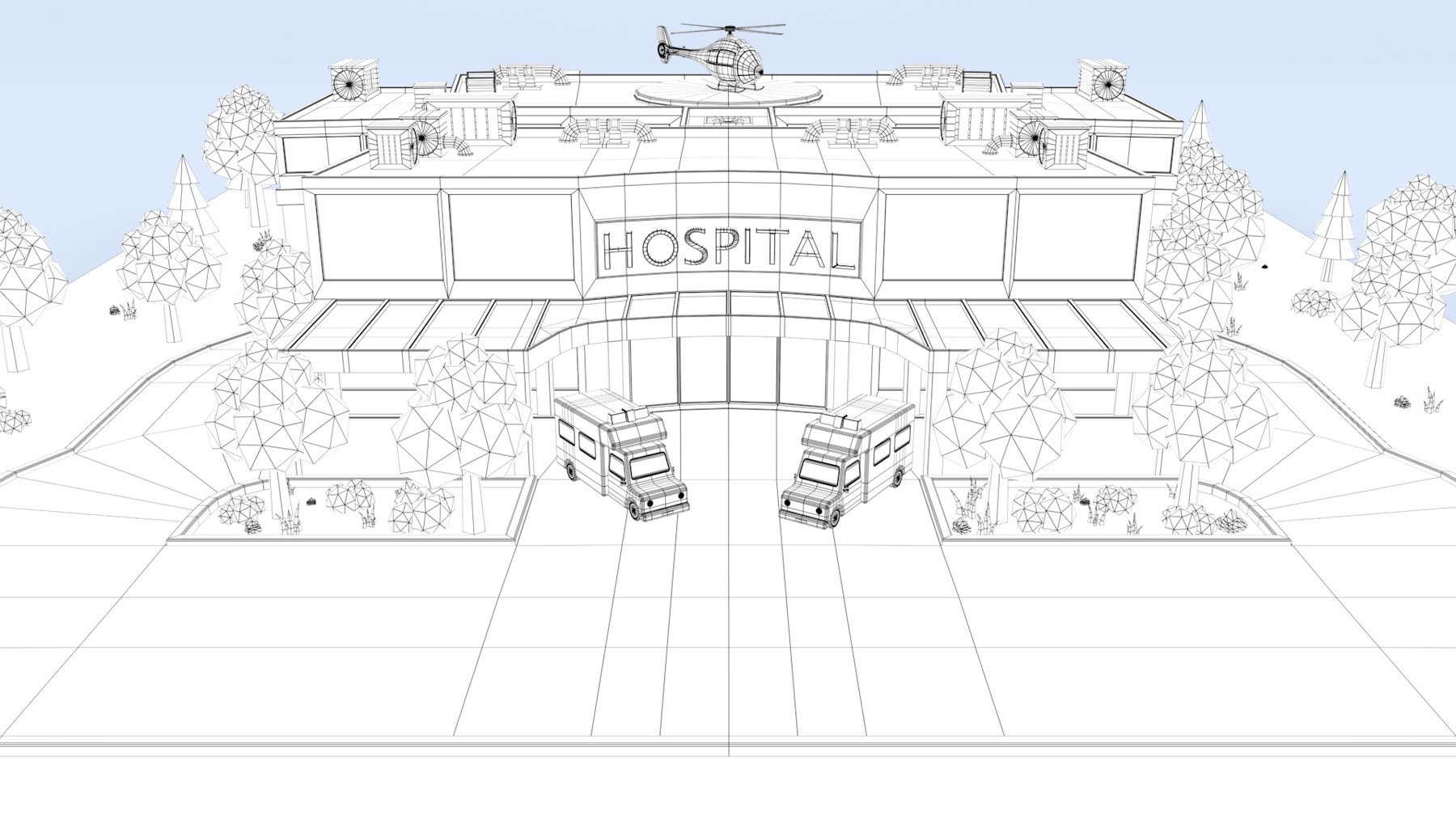 ArtStation - Cartoon Hospital | Resources