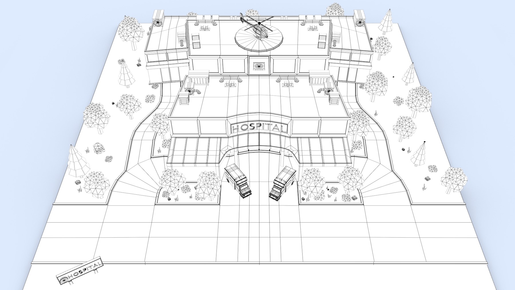 ArtStation - Cartoon Hospital | Resources