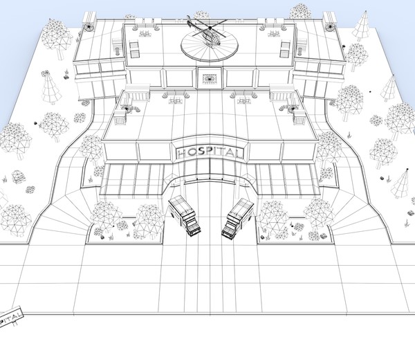 ArtStation - Cartoon Hospital | Resources