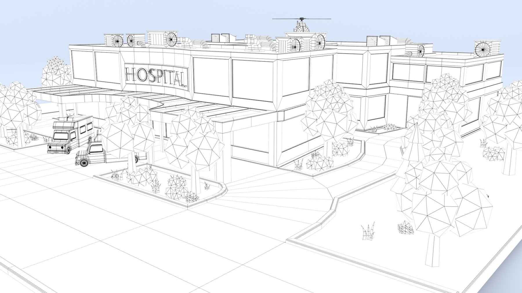 ArtStation - Cartoon Hospital | Resources