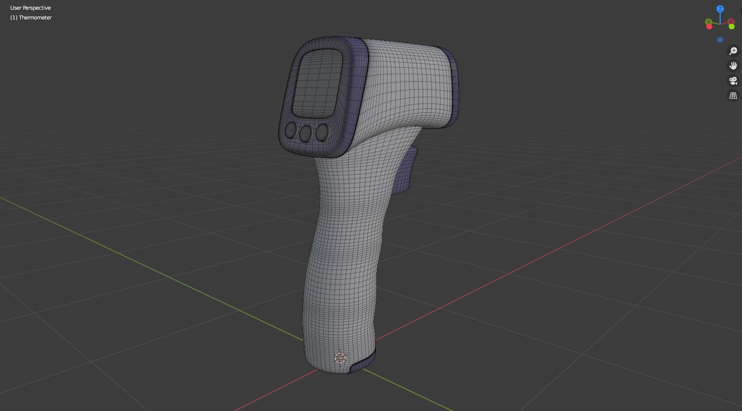 ArtStation - Infrared Thermometer 3D Model | Game Assets