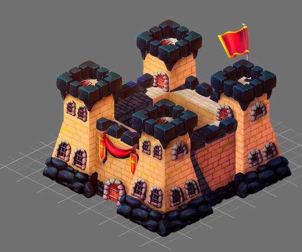 ArtStation - Isometric building for 2d game | Game Assets