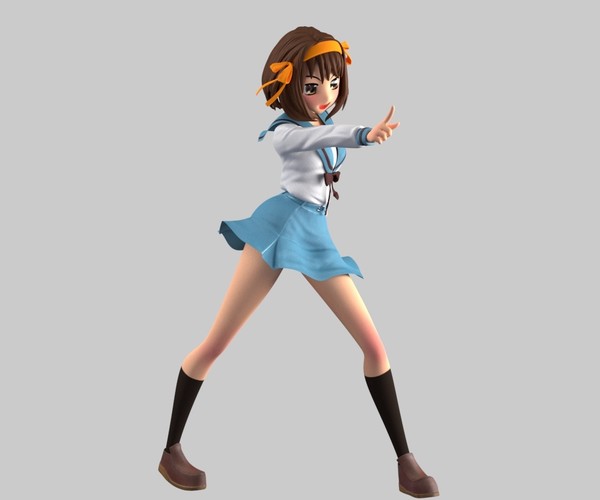 ArtStation - Haruhi 3D model | Resources