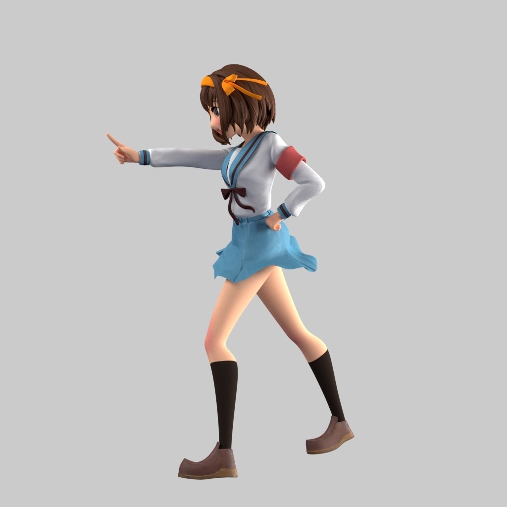 ArtStation - Haruhi 3D model | Resources