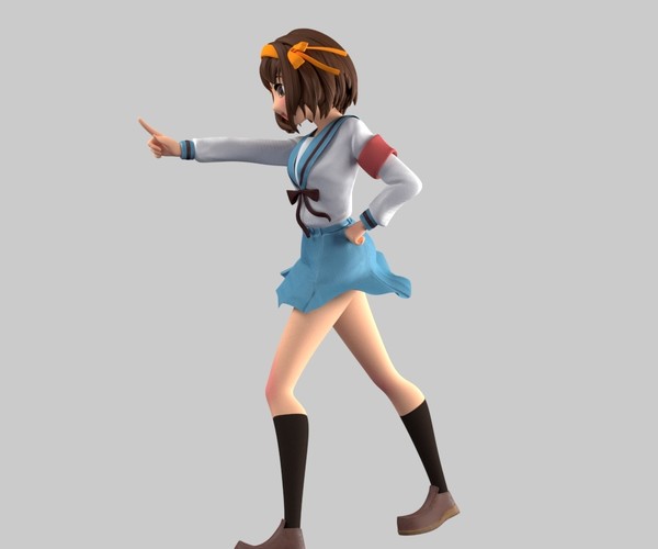 ArtStation - Haruhi 3D model | Resources