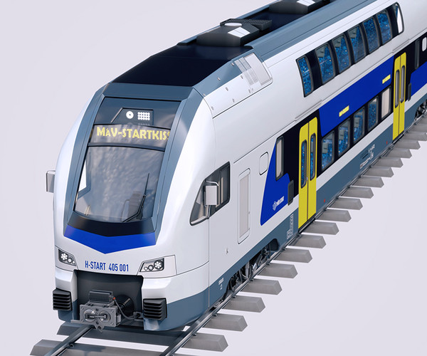 ArtStation - Stadler KISS Double Deck Train 3D model | Resources