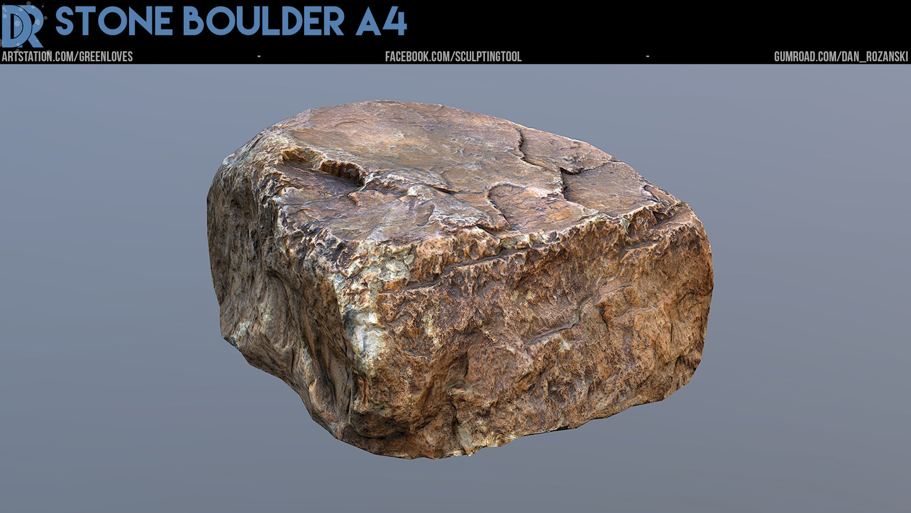 ArtStation - Stone Boulder A4 | Game Assets