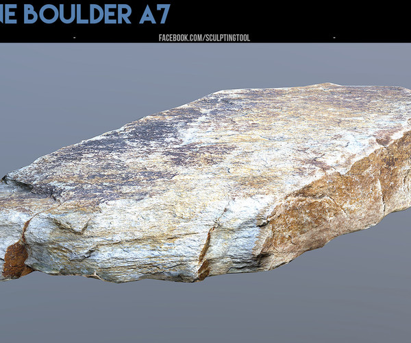 ArtStation - Stone Boulder A7 | Game Assets