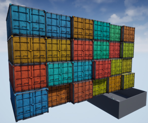 Artstation Blender To Unreal Shipping Container Full Workflow