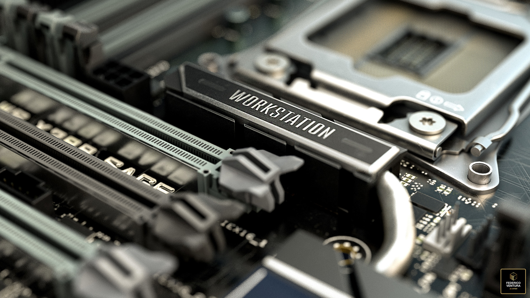 ArtStation - Motherboard - 3D Model (Maya + Redshift, FBX and OBJ ...