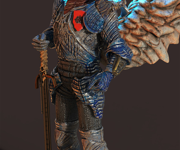 ArtStation - Angelic Guardian 3d model -for concept art, illustration ...