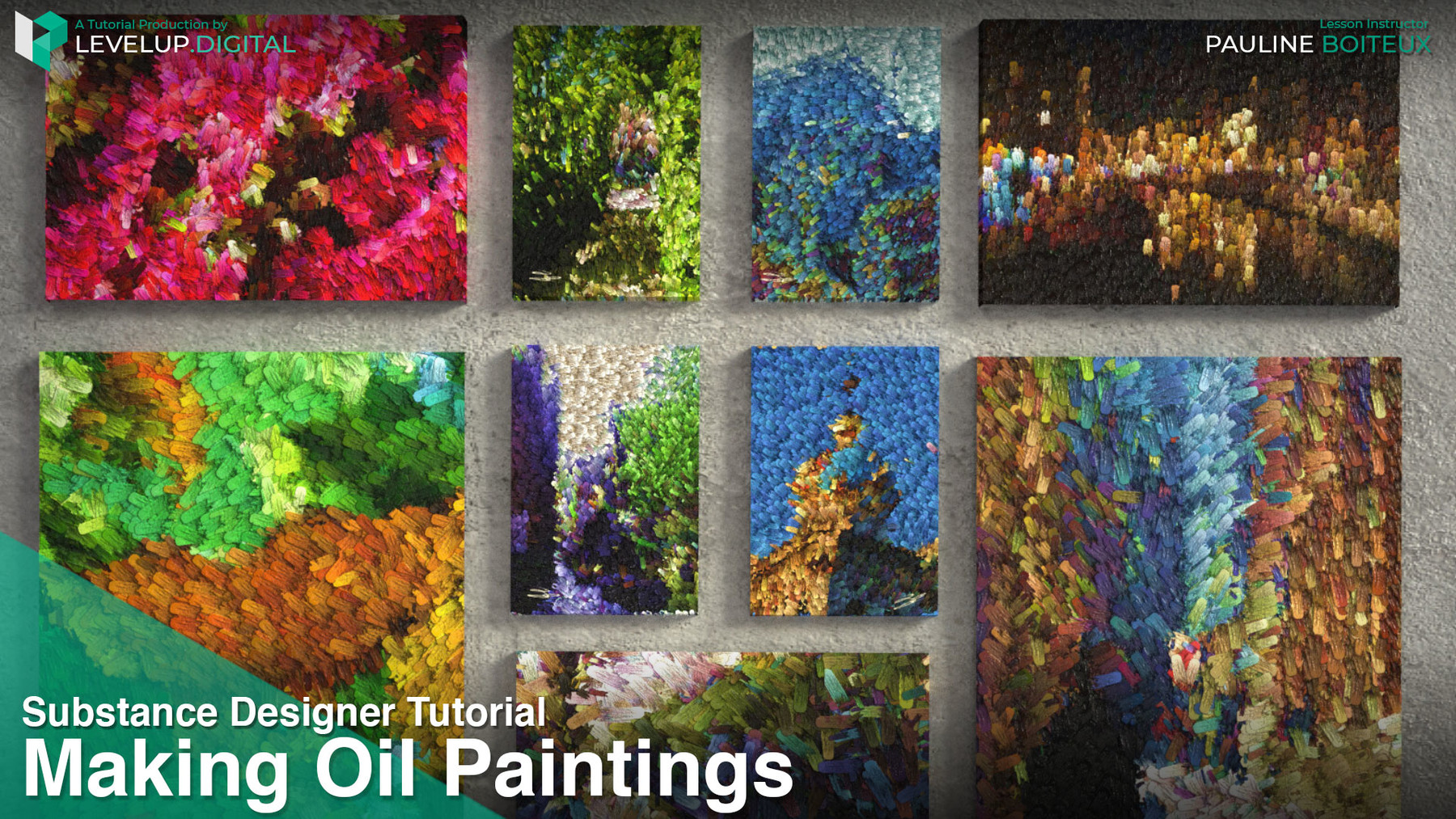 ArtStation - Making Oil Paintings in Substance Designer | Pauline ...