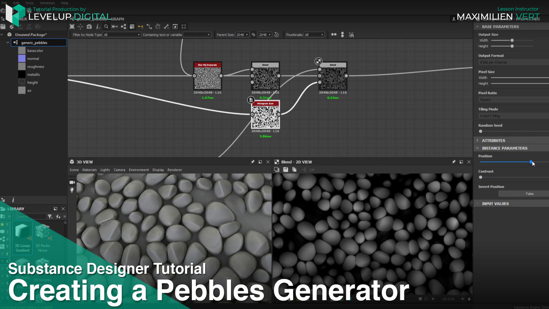 ArtStation - Creating a Pebbles Generator | Maximilien Vert | Tutorials