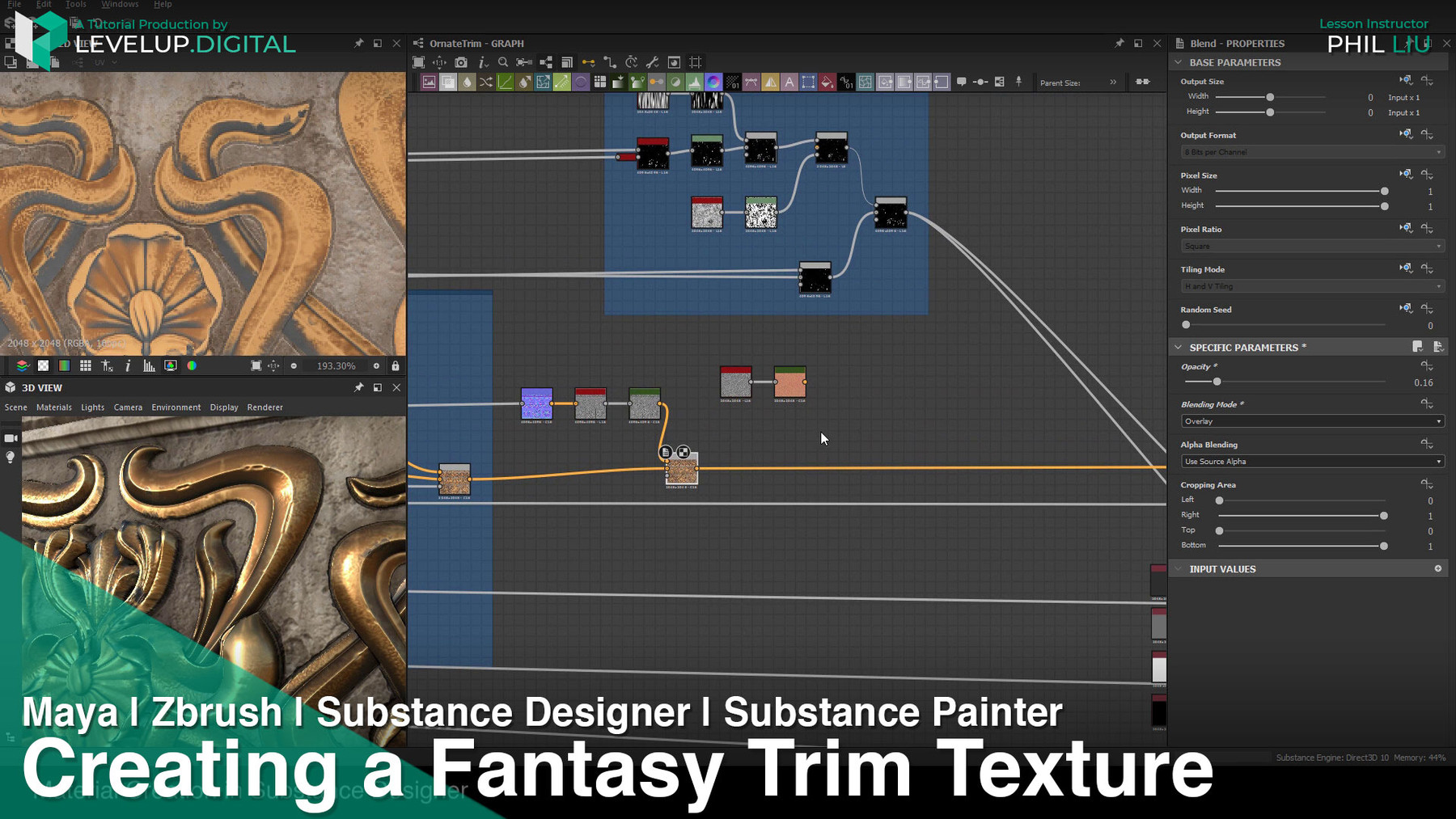 ArtStation - Creating a Fantasy Trim Texture | Phil Liu | Tutorials