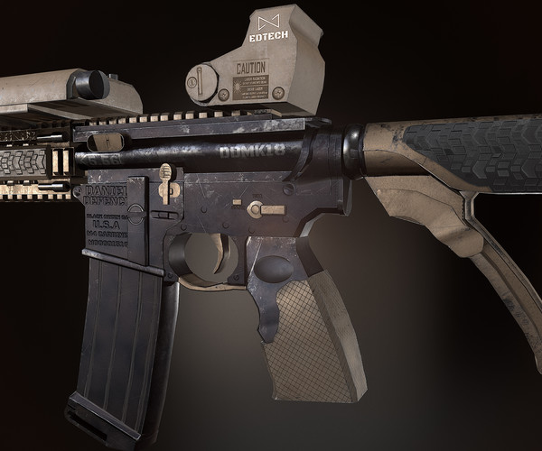 ArtStation - Daniel Defence MK18 Gun 3d Model | Resources