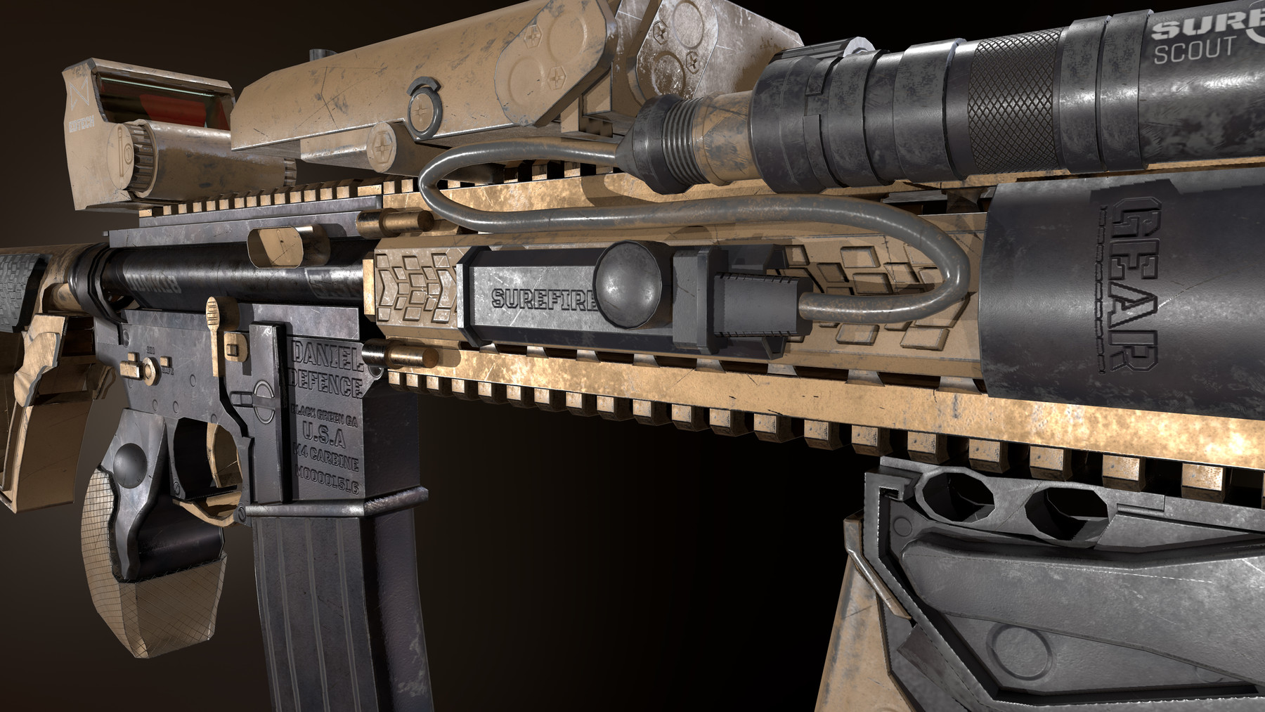 ArtStation - Daniel Defence MK18 Gun 3d Model | Resources