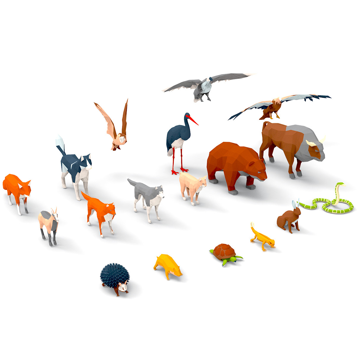 ArtStation - Animals lowpoly | Game Assets